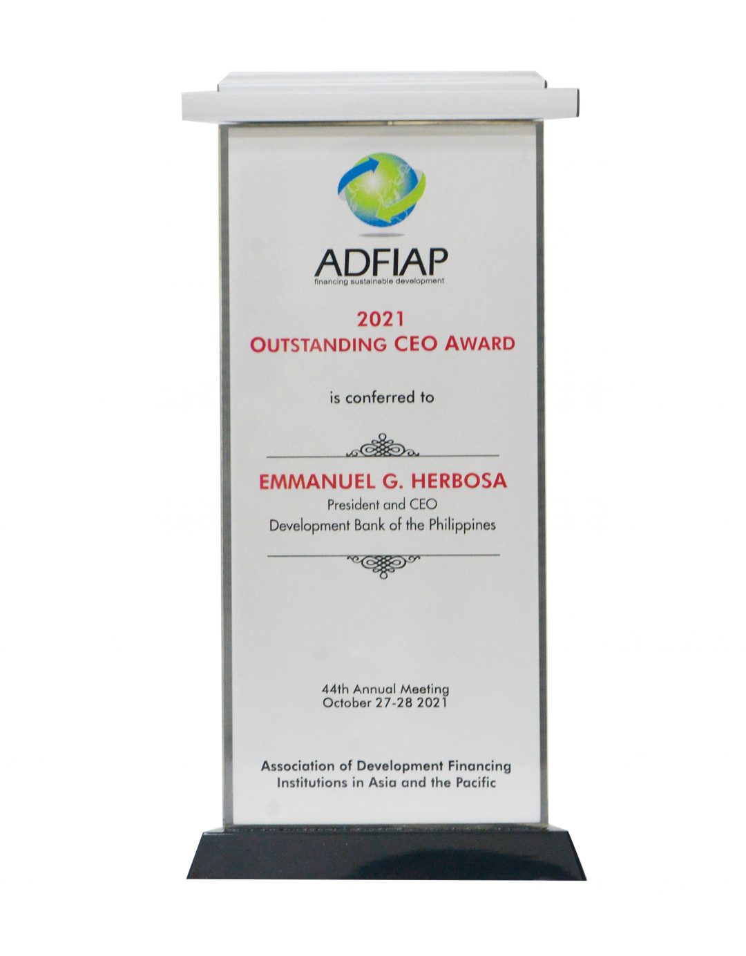 DBP prexy hailed as Outstanding CEO by international finance body ...