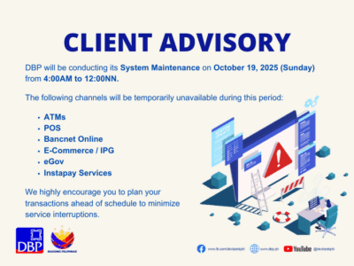 Client Advisory on System Maintenance on October 19, 2025 - Development ...